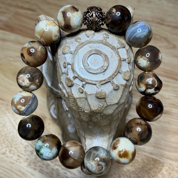 Jewelry | Chocolate Agate 12mm | Poshmark